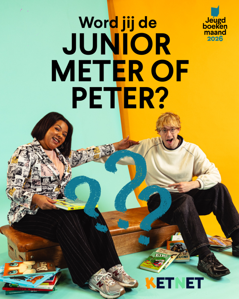 Timon Verbeeck en Sali Haidara zijn peter en meter van Jeugdboekenmaand ...