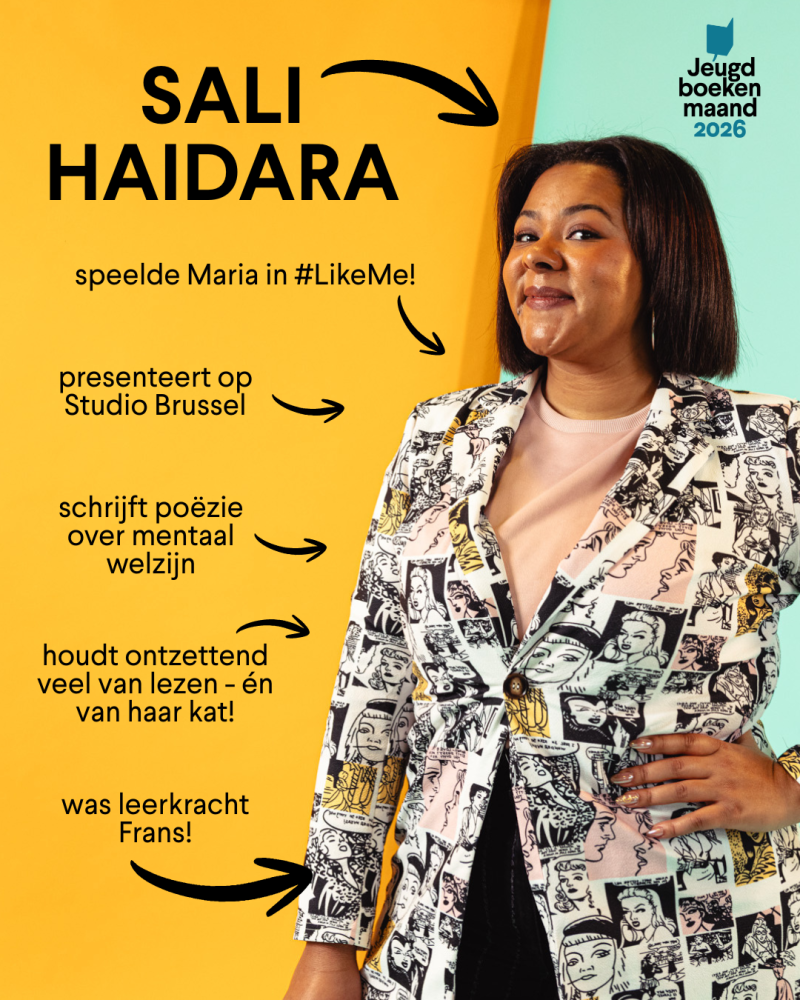 Timon Verbeeck en Sali Haidara zijn peter en meter van Jeugdboekenmaand ...